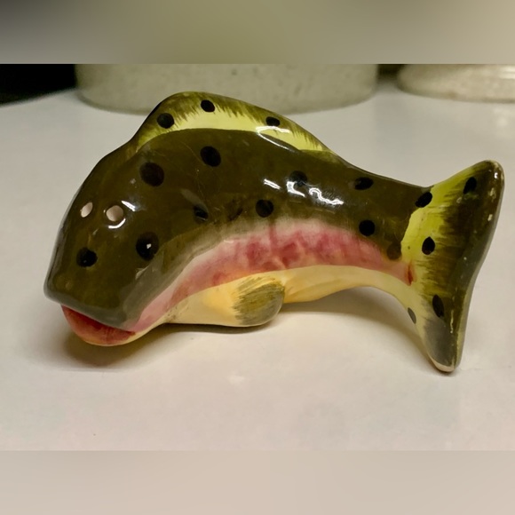 Art | Vintage Glazed Ceramic Figural Fish Salt Pepper Shaker | Poshmark